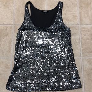 Express | Tops | Express Sequin Tank | Poshmark